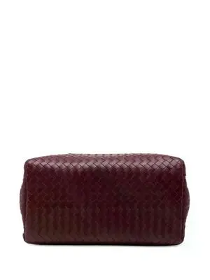 Bottega Veneta 2012-2026 Small Nappa Intrecciato Roma Satchel - Red