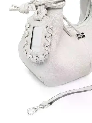 GANNI Bou Knotted Leather Tote Bag