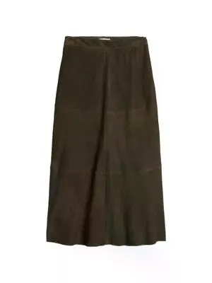 Marc O'polo Paneled Goat-suede Skirt