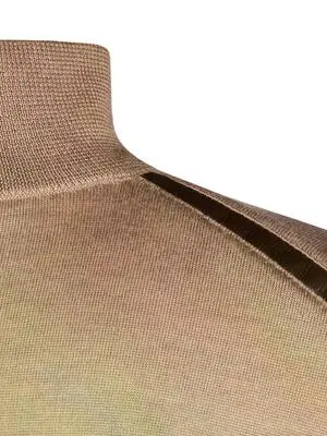 TOD'S Half Zip Pullover In Cashmere And Silk - Neutrals