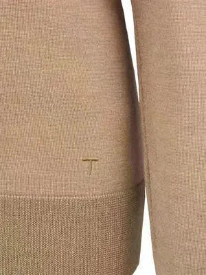TOD'S Half Zip Pullover In Cashmere And Silk