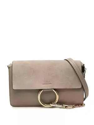 CHLOÉ 2017 Small Suede And Calfskin Faye Crossbody Bag