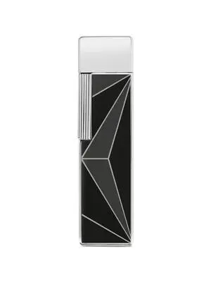 S.t. Dupont Twiggy Fire X Geometric-pattern Engraved Lighter - Blue
