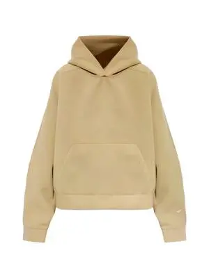 Nike Logo-embroidered Hoodie Neutrals