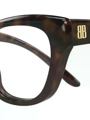 Balenciaga Tortoiseshell-effect Cat-eye Glasses