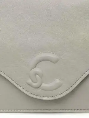 COCCINELLE Logo-embossed Leather Shoulder Bag