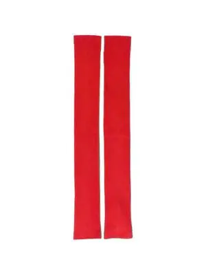 SA SU PHI Ribbed-knit Fingerless Gloves - Red