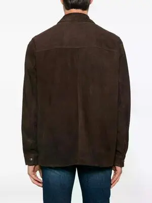 7 For All Mankind Suede Flap-pocket Shirt