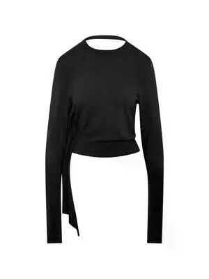 SRVC STUDIO Nocturne Open-back Long-sleeve Top