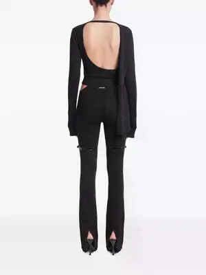SRVC STUDIO Nocturne Open-back Long-sleeve Top
