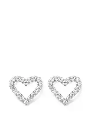 DANIEL WELLINGTON Crystal-embellished Heart Earrings - Silver