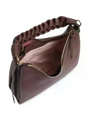 COCCINELLE Medium Boheme Braided Leather Tote Bag