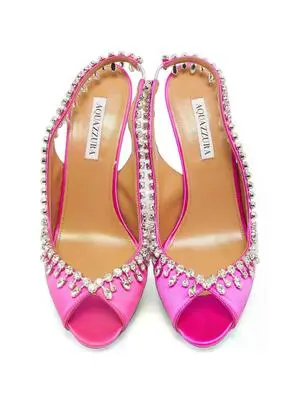 AQUAZZURA Temptation Crystal-embellished Pumps