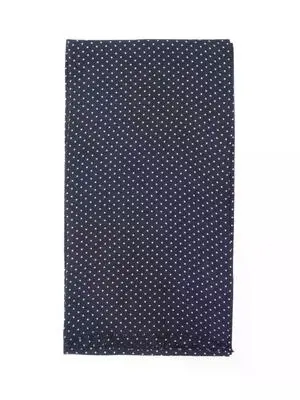 DESTIN Polka-dot Frayed-edge Scarf