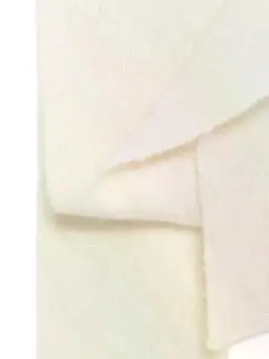 AMI Paris Logo-patch Knitted Scarf