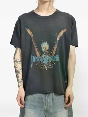 JUN/NAKAYAMA Graphic-print Washed T-shirt