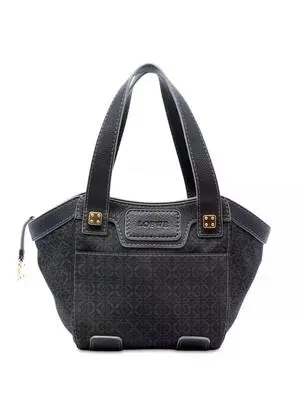 Loewe 2008 Anagram Canvas Tote Bag - Black