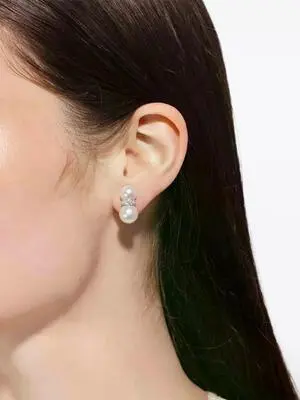 Yoko London Glitz Akoya Pearl And Diamond Earrings