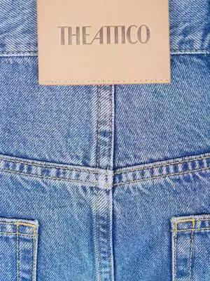 Attico Long Pant Wide-leg Cropped Jeans