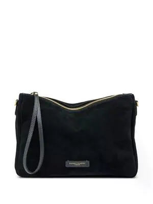 GIANNI CHIARINI Medium Nora Pouch Suede-finish Clutch Bag - Blue