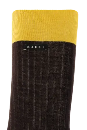 Marni Ribbed Cotton Socks