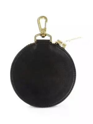 BLACK MEANS Embroidered Leather Pouch