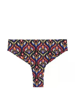 AUBADE Sunkissed Allure Ikat-print Bikini Briefs - Blue