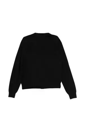 TOM FORD Suede Front Merino Cardigan - Black
