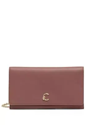 COCCINELLE C-me Light Logo-plaque Chain-link Clutch Bag - Pink