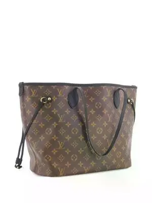 LOUIS VUITTON Neverfull Inside Out Monogram Canvas And Leather Mm Tote Bag - Black