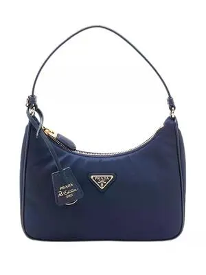 Prada 2013-2026 Mini Tessuto Re Edition 2005 Shoulder Bag - Blue