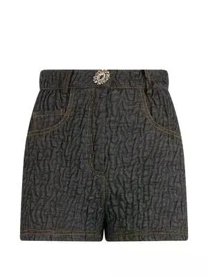 Moschino High-waisted Five-pocket Shorts - Grey