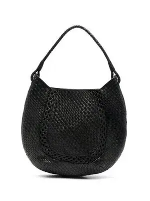 IBELIV Lamia Woven Leather Tote Bag - Black
