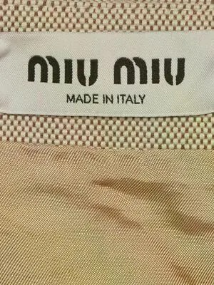 Miu Miu Leather-trim Mini Skirt