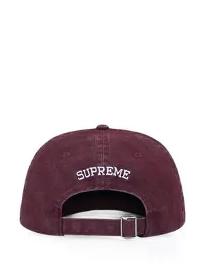 Supreme S Logo Washed Canvas Baseball Cap
