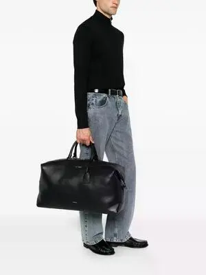 Paul Smith Signature Stripe Leather Holdall - Black
