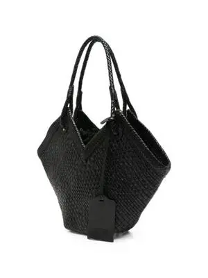 IBELIV Medium Trinity Woven-leather Tote Bag