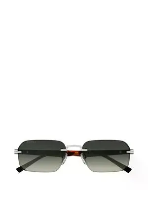 Gucci Interlocking G Rimless Rectabgle-frame Sunglasses