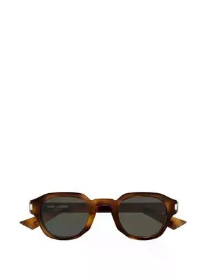 Saint Laurent Sl 946 Geometric-frame Sunglasses - Brown
