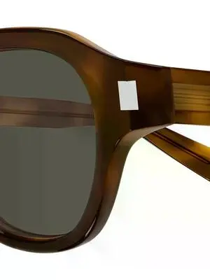 Saint Laurent Sl 946 Geometric-frame Sunglasses - Brown