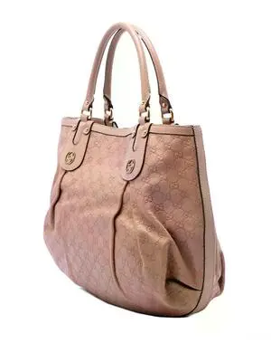 Gucci 2016-2026 Large Guccissima Scarlett Tote Bag - Pink