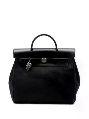 Hermès 2000 Toile Herbag Pm Backpack - Black