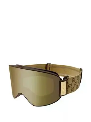 Gucci Gg-monogram Mirrored Goggles
