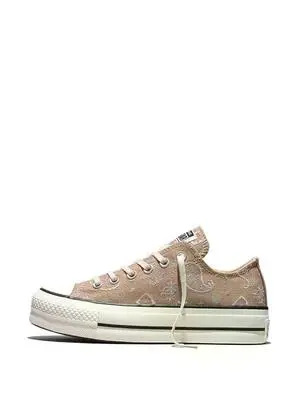 CONVERSE Chuck Taylor All Star Paisley-embroidered Platform Sneakers