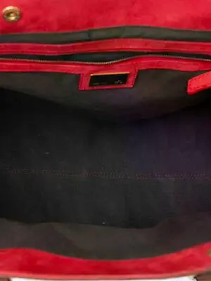 Fendi 2000-2012 Medium Zucca Nubuck Etniko Du Jour Handbag Shoulder Bag