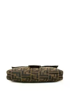 Fendi 2000-2010 Zucca Canvas Baguette Shoulder Bag