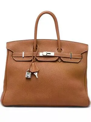 Hermès 2010 Togo Birkin Retourne 35 Handbag - Brown
