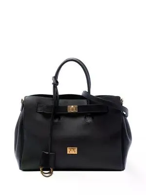 Balenciaga 2011 Small Smooth Calfskin Bel Air Carry All Tote Satchel - Black