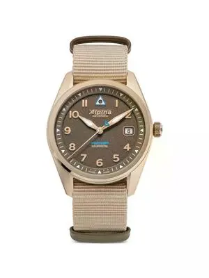 ALPINA Startimer Pilot Solarmetre 38mm Watch - Brown