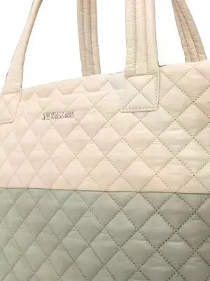 Mz Wallace Medium Buff Metro Tote Deluxe Tote Bag